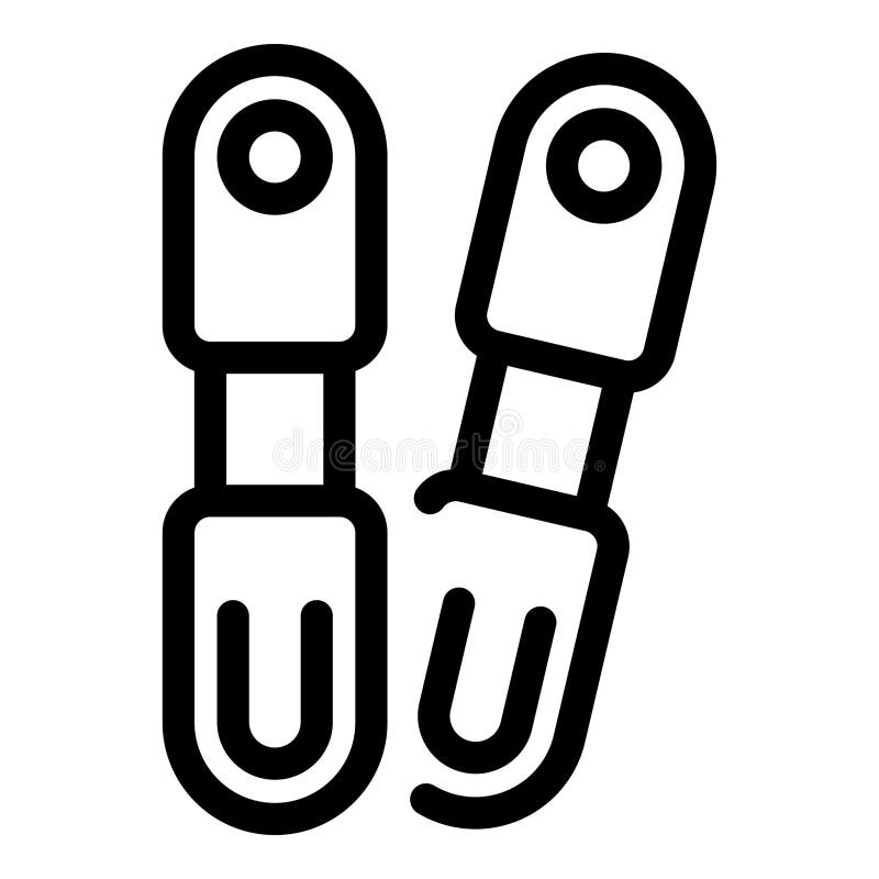 Two Kitchen Utensils Measuring Spoons Icon Outline Style Stock Vector ...