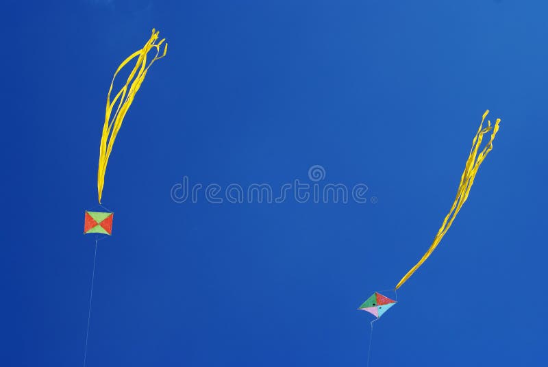 Two kites stock image. Image of kite, string, vacation - 14168263
