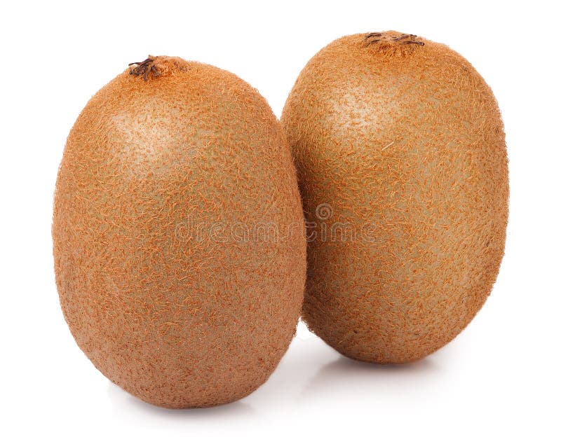 Two Kiwi Fruit on White Background Stock Image - Image of fool ...
