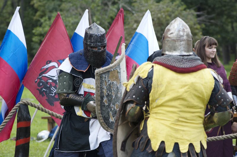 272 Two Knights Fighting Stock Photos - Free & Royalty-Free Stock ...