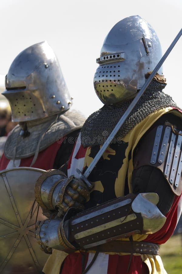 Two Knights stock image. Image of holding, protection - 30431647