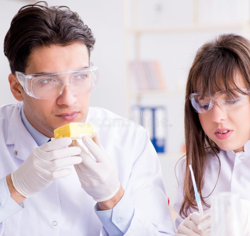 Two Lab Doctor Testing Food Products Stock Image - Image of ...