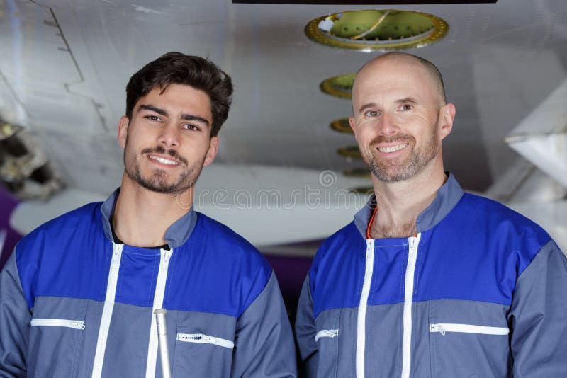 Two Laborers in Blue Overalls Stock Photo - Image of overalls, portrait ...