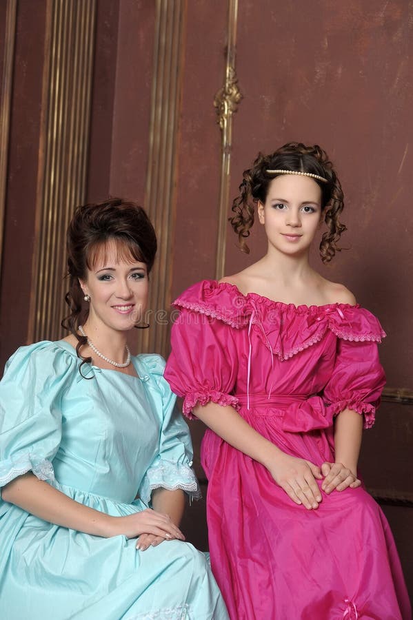 Two ladies stock photo. Image of antique, care, face - 23648312