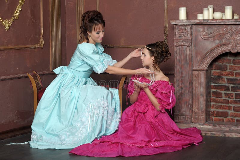 Two ladies stock photo. Image of actress, fashion, ampir - 23648468