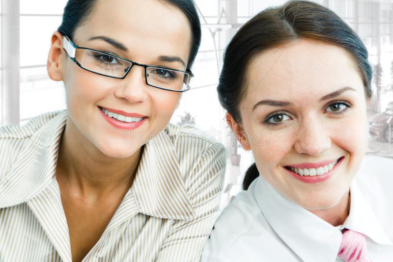 The Office Girl and the Lady Boss Stock Photo - Image of face ...