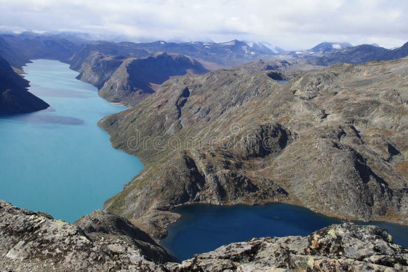 Two Lakes editorial stock photo. Image of mountain, cloud - 16692248