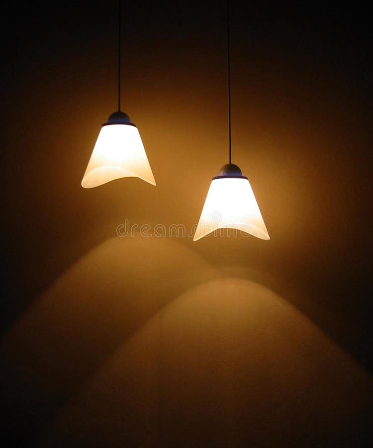Two lamps stock photo. Image of background, dark, lamp - 147770