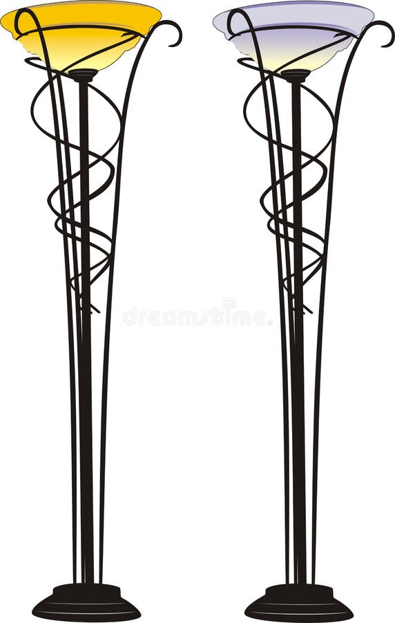 Two lamps stock vector. Illustration of light, proof, decor - 7563413