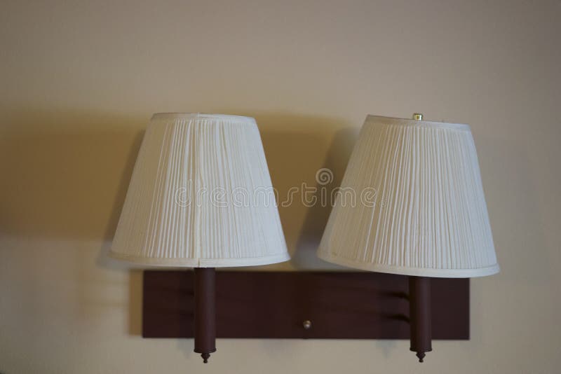 Two Lamps stock image. Image of table, double, lighting - 77167355