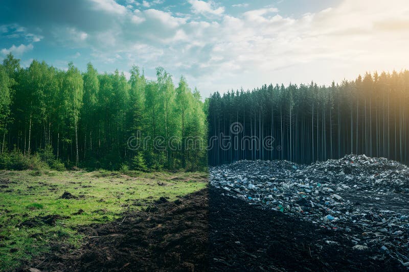 Two Landscapes Illustrate the Stark Difference between Thriving Nature ...