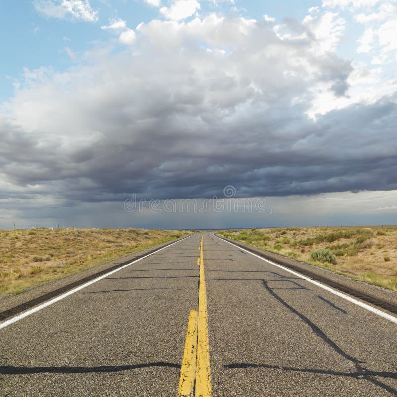 Two Lane Highway Motion Blur Stock Photo - Image of gila, nature: 112077980