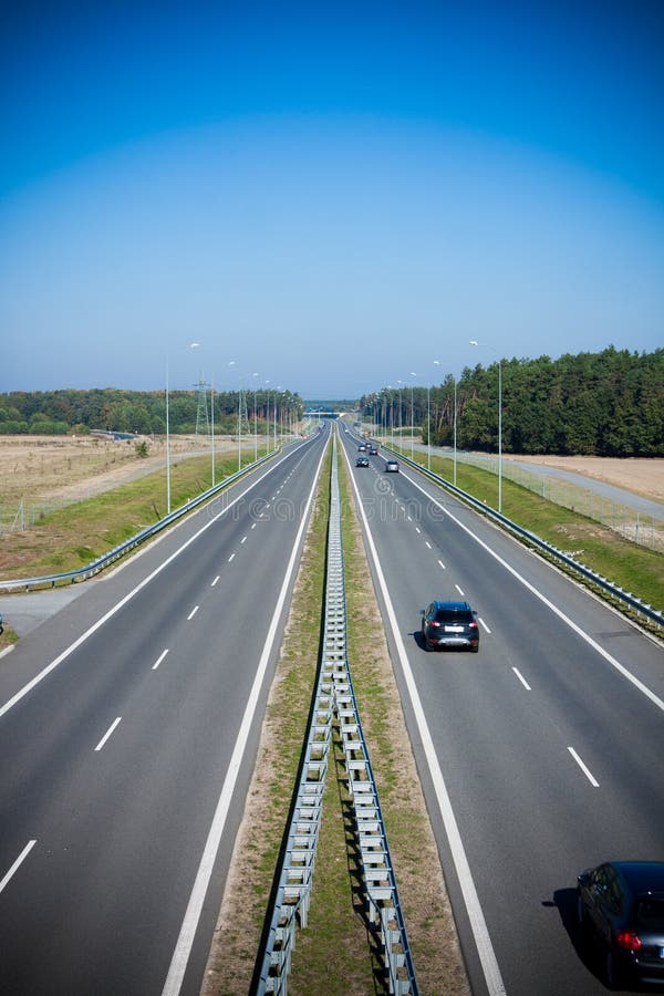 Highway for the day stock photo. Image of slope, field - 37163066