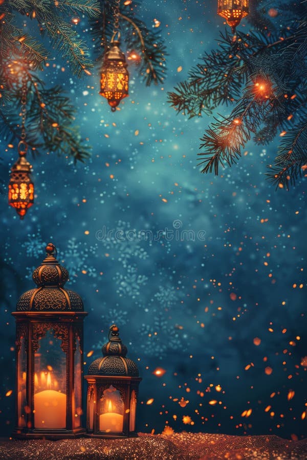 Two Lanterns on Table stock image. Image of rustic, decor - 316896965