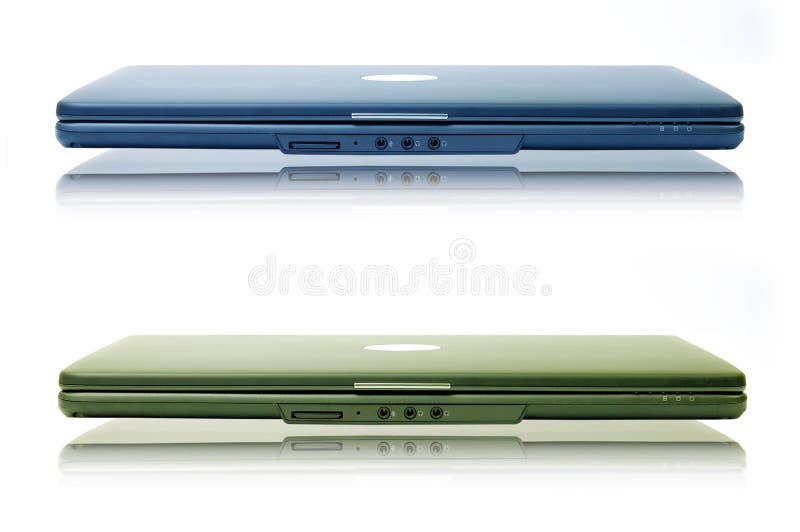 Two laptop stock photo. Image of notebook, isolated, macintosh - 9054480