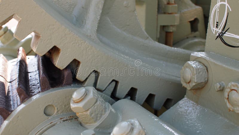Close up of gears meshing stock photo. Image of meshing - 115969552