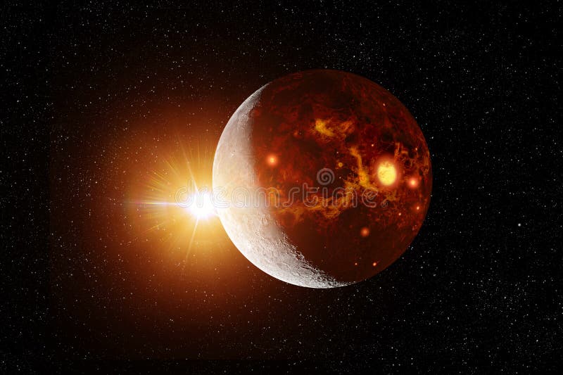 Planets Collide stock illustration. Illustration of earth - 155653