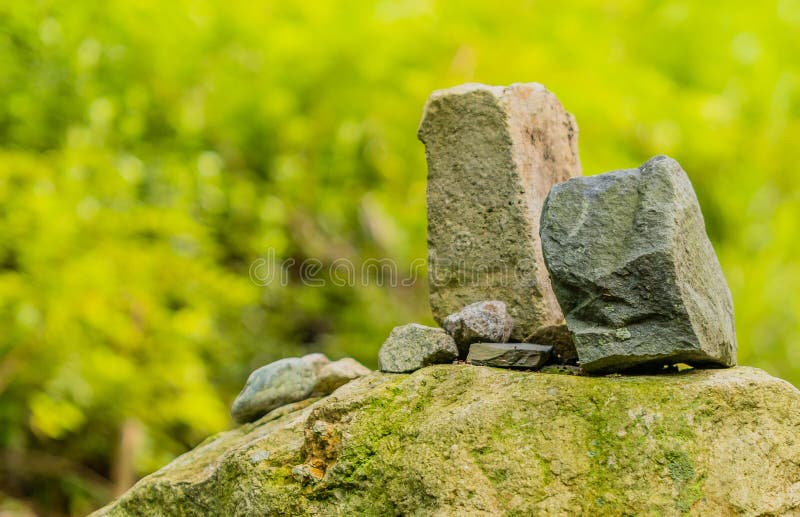 Two Large Rectangle Shaped Rocks Stock Image - Image of geology, site ...