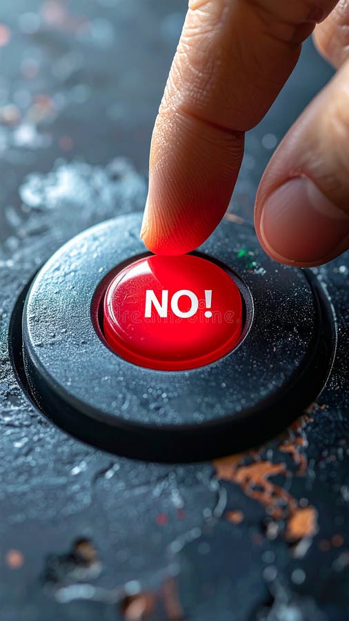Vote Yes or No!. Voting Concept- Pushing the Button and Showing the ...