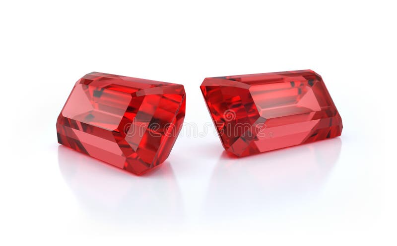 Two large rubies stock illustration. Illustration of karat - 98056627