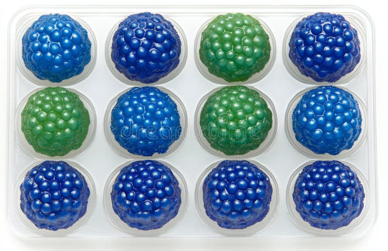 Two Laundry Gel Capsules with Detergent, Set Against a Transparent ...