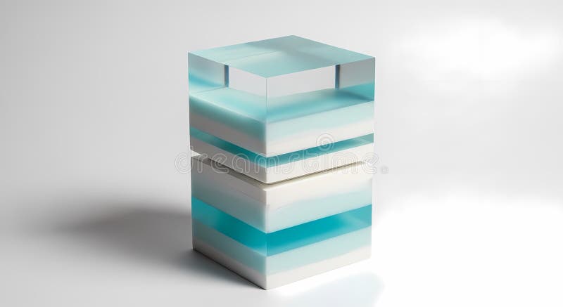 Two Layered Translucent Cubes Stock Illustration - Illustration of ...