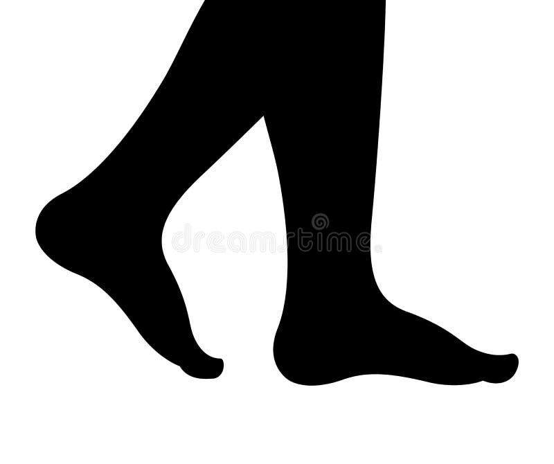 Legs Icon In Outline Style Isolated On White Background. Part Of Body ...