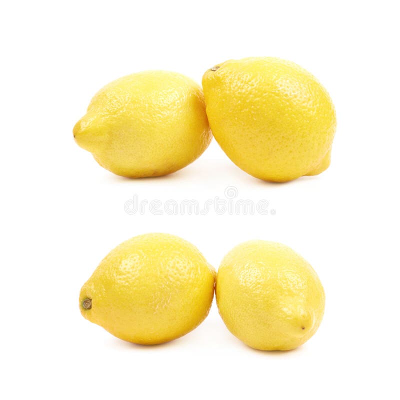 Two lemon fruits stock photo. Image of refreshment, fresh - 86481812