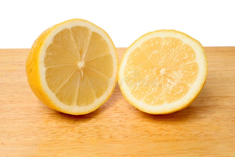 Two lemon halves stock image. Image of grain, lemon, yellow - 3991777
