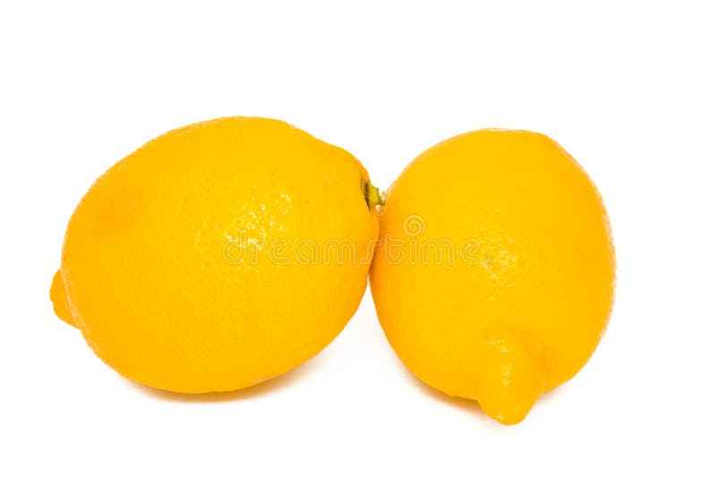 Two lemons stock photo. Image of health, kitchen, closeup - 10628738