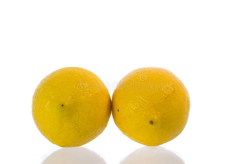 Two lemons stock photo. Image of lemons, lime, fresh - 43387284