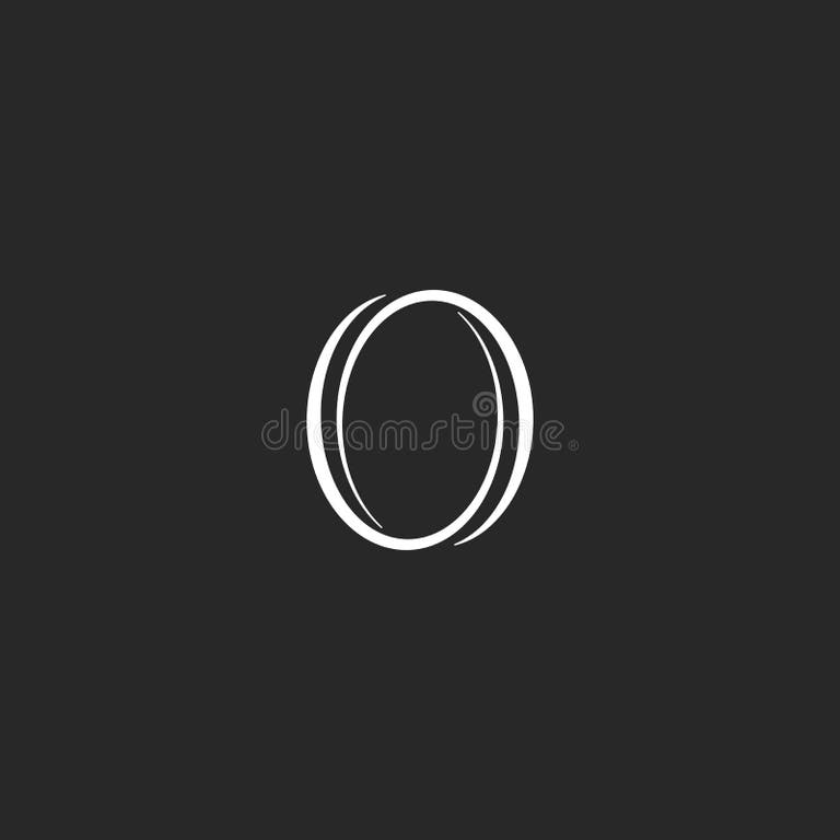 Two Letters OO Initials Logo Monogram, Two Intersection Letter O Old ...