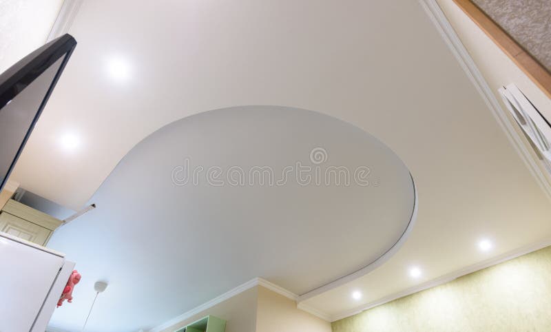 Two-level Suspended Ceiling, the Lower Level is Made of Plasterboard ...