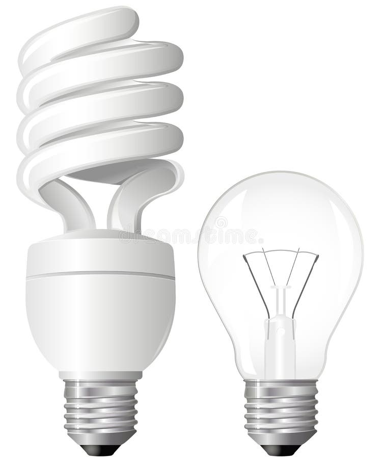 Two Light Bulbs stock vector. Illustration of twisted - 15992439