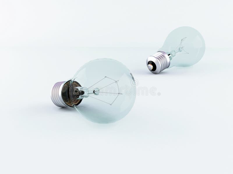 Two light bulbs stock illustration. Illustration of energy - 36270554