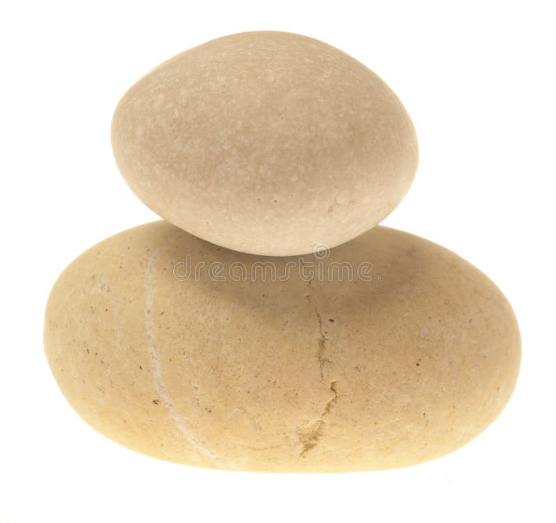 Two Light Stones Lie One on Another. Stock Image - Image of geological ...