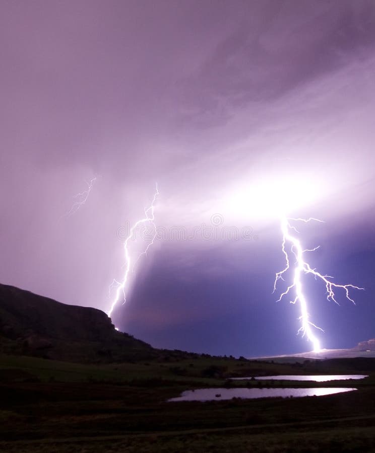Lightning bolts stock photo. Image of thunderbolt, bright - 28074060