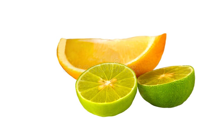 Two limes and a lemon stock photo. Image of closeup, fresh - 24814812