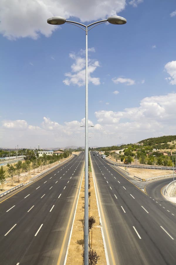 Two Line, Wide Road, Horizontal Stock Photo - Image of tour, landscapes ...