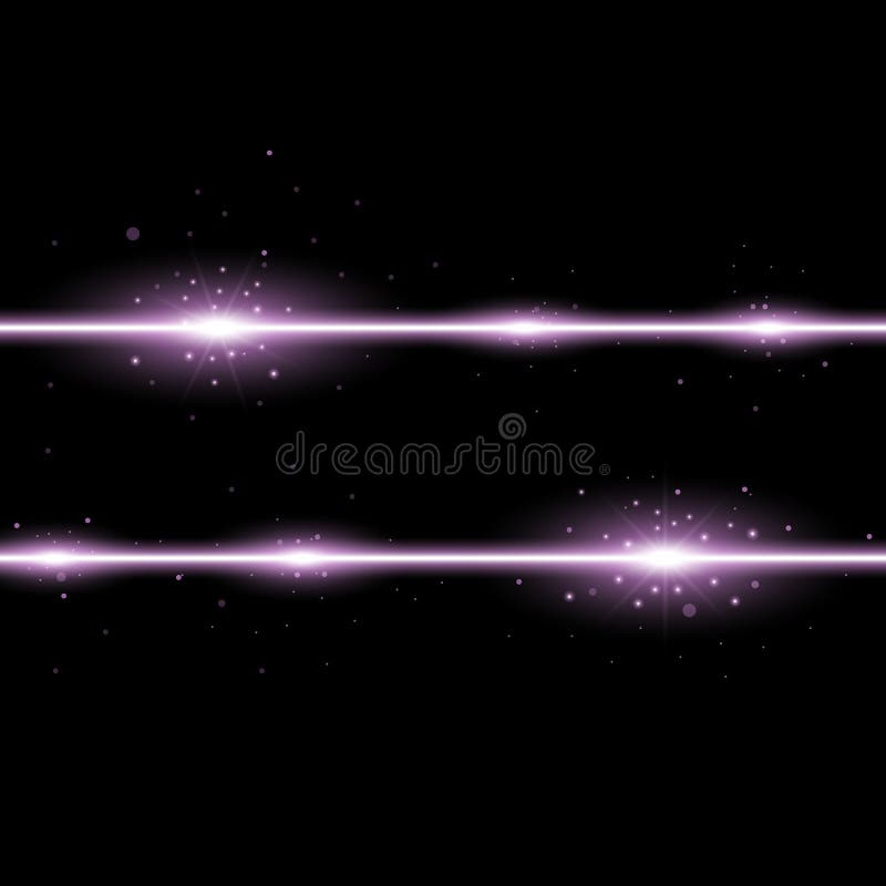 Two Lines with Lights and Sparks, White Color Stock Vector ...