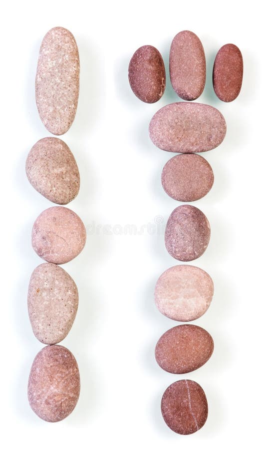 Lines of Pebbles on Sand Macro Stock Photo - Image of meditation ...