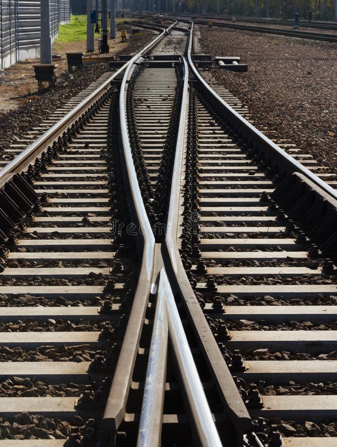 Line of railway track stock image. Image of abstract - 34822487