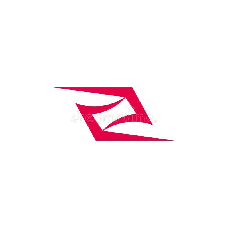 Two Linked Curves Number Two Simple Geometric Logo Vector Stock Vector ...