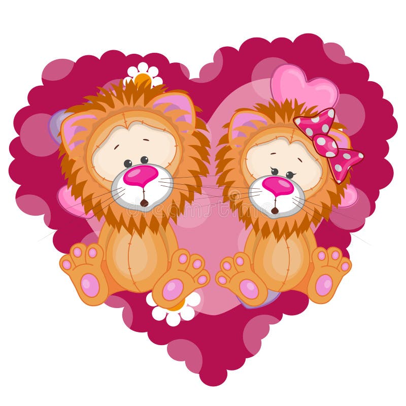 Drawing Two Lions Stock Illustrations – 425 Drawing Two Lions Stock ...