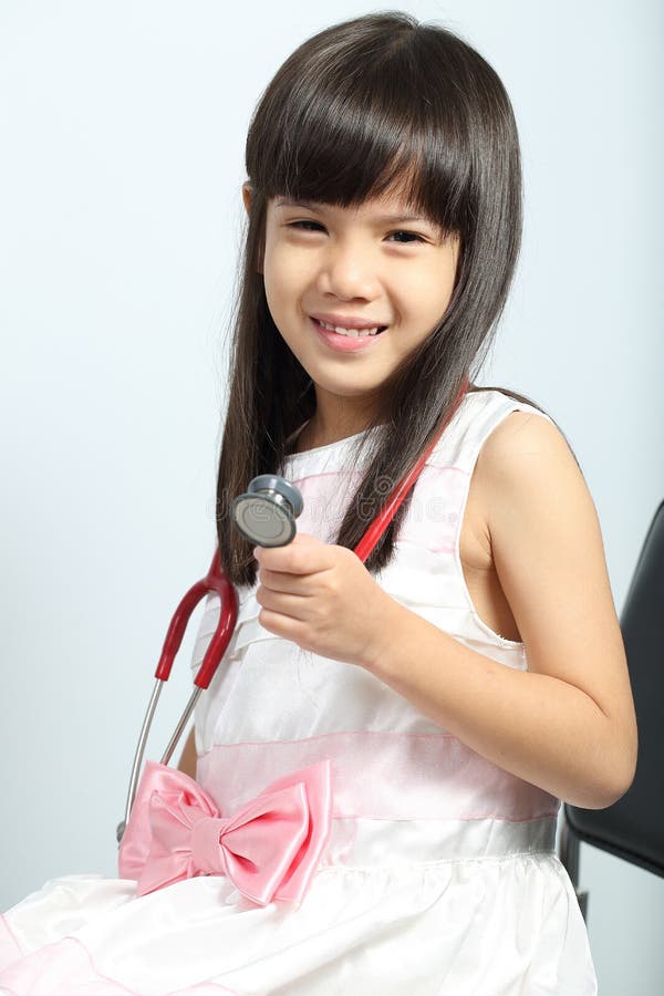 Two Little Girl Kid Doctor Dressed Stock Photos - Free & Royalty-Free ...