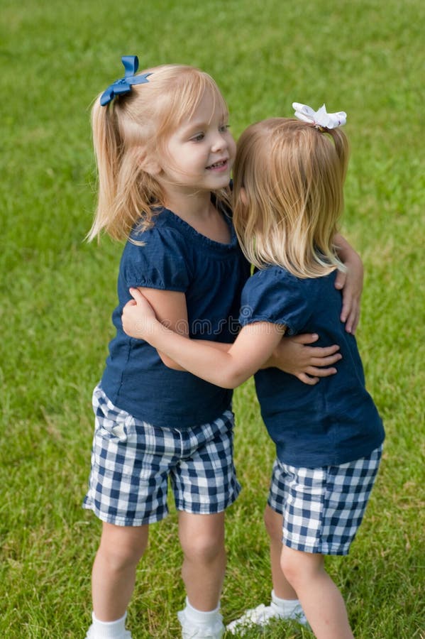 18+ Two little girls hugging Free Stock Photos - StockFreeImages