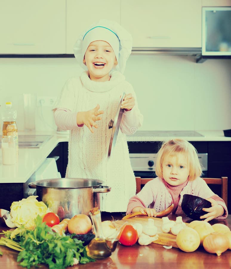 Sisters Learning Lessons at Home Stock Photo - Image of home, caucasian ...