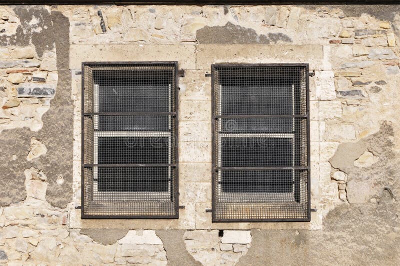 Little Windows with Look Throughs Stock Image - Image of white, factory ...