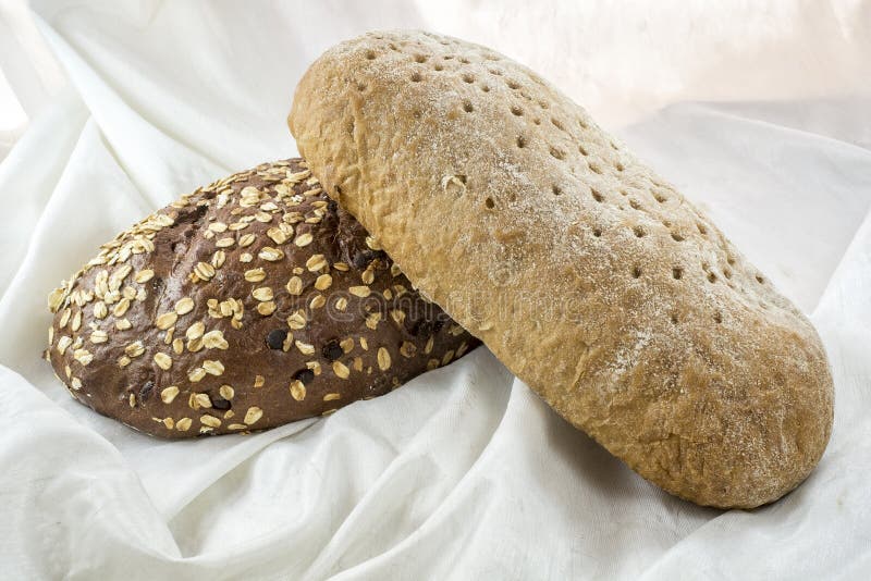 Two loafs of bread stock photo. Image of loaf, health - 65097408