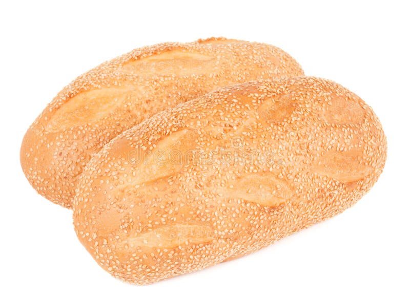 Two loaves of white bread stock photo. Image of crunchy - 10905438